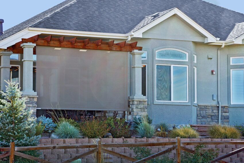 Motorized Patio Shade - The Custom Shade