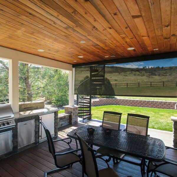 Motorized Patio Shade - The Custom Shade